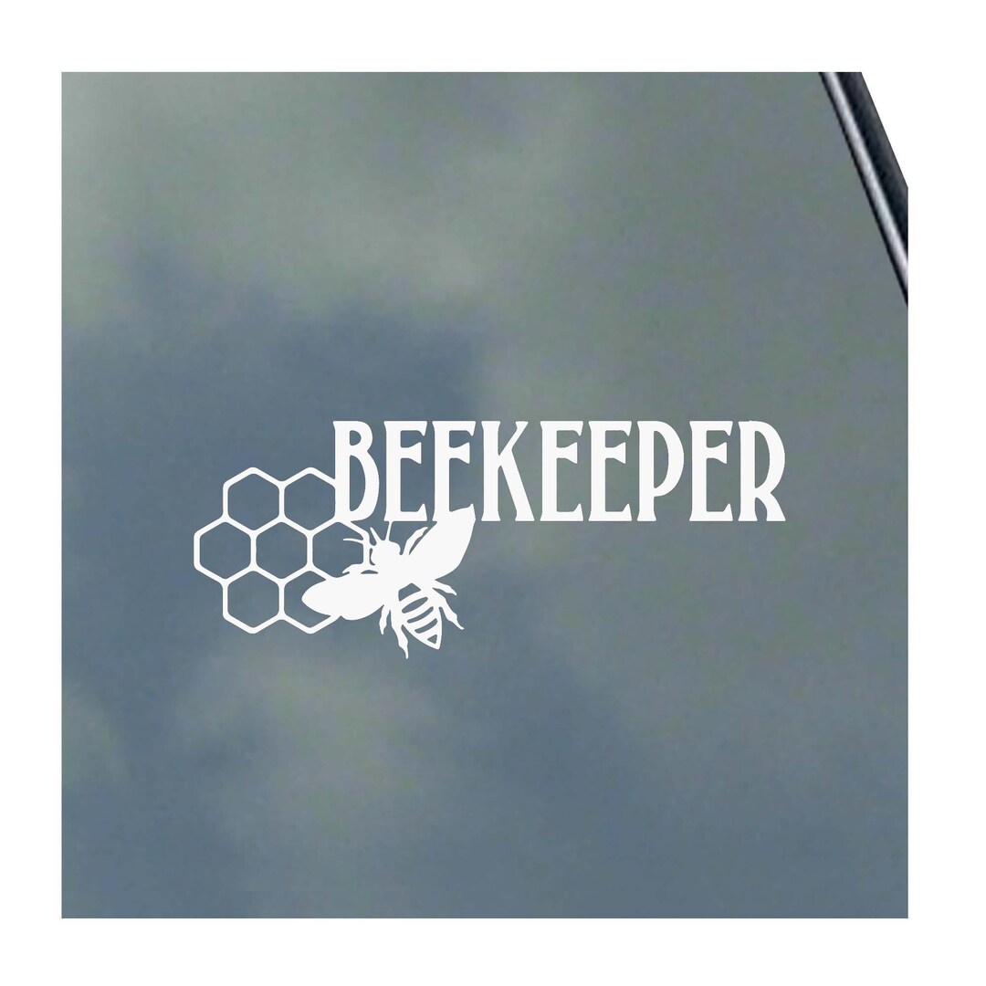 Beekeeper With Honeycomb Vinyl Sticker Decal Save the Bees Naturalist ...