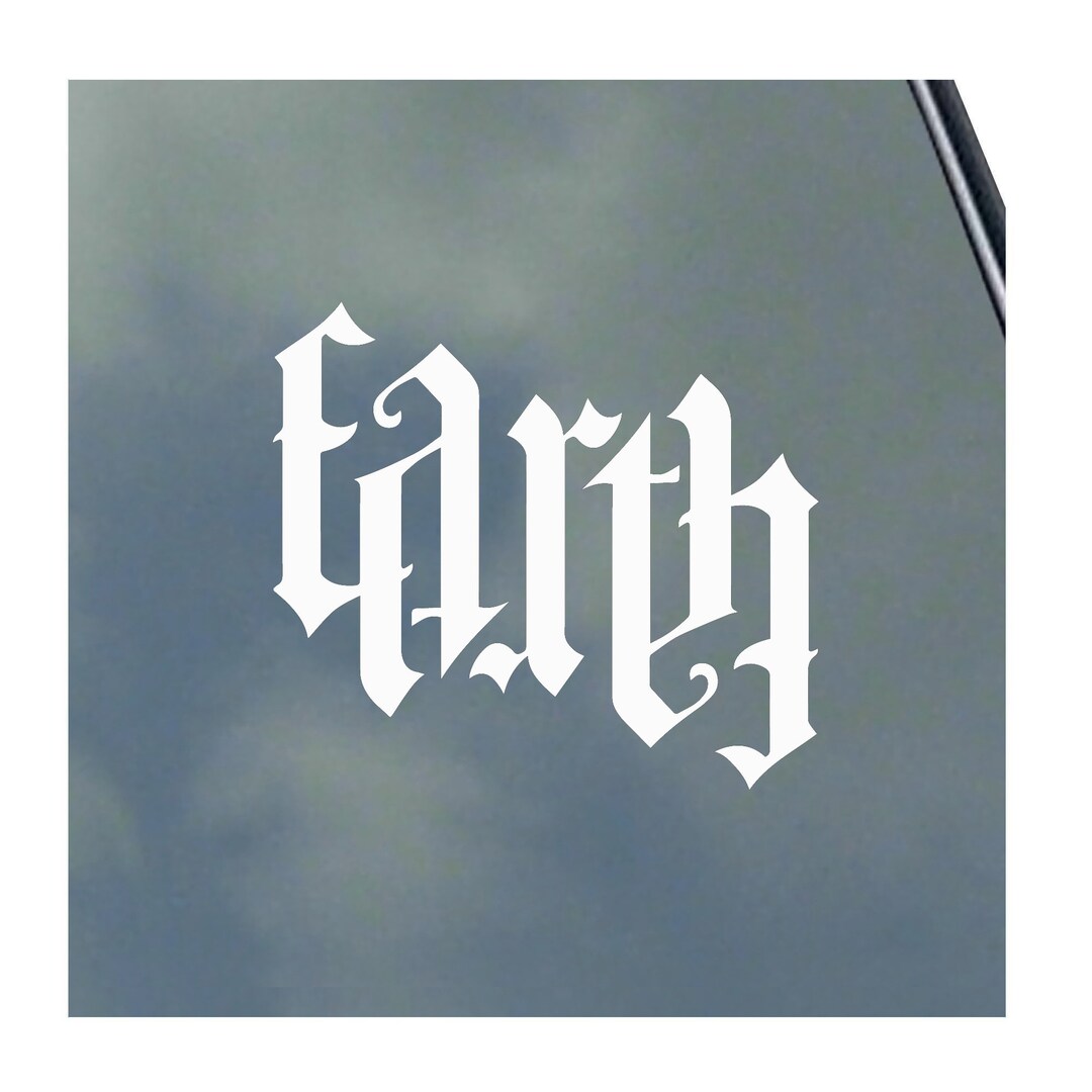 Earth Ambigram Vinyl Sticker Decal Climate Change Environment - Etsy