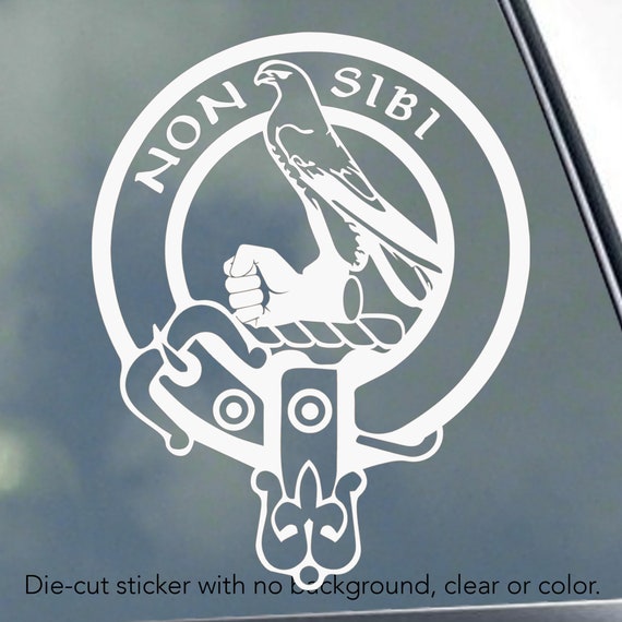 CLELAND Clan Vinyl Sticker / Decal Tartan Family Crest | Etsy