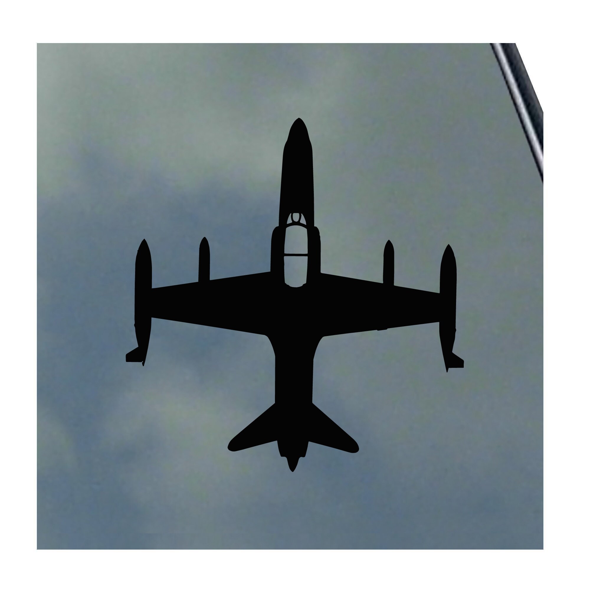 F-94 Starfire Pilot Top View Vinyl Sticker Decal Crew Warbird Air Force ...