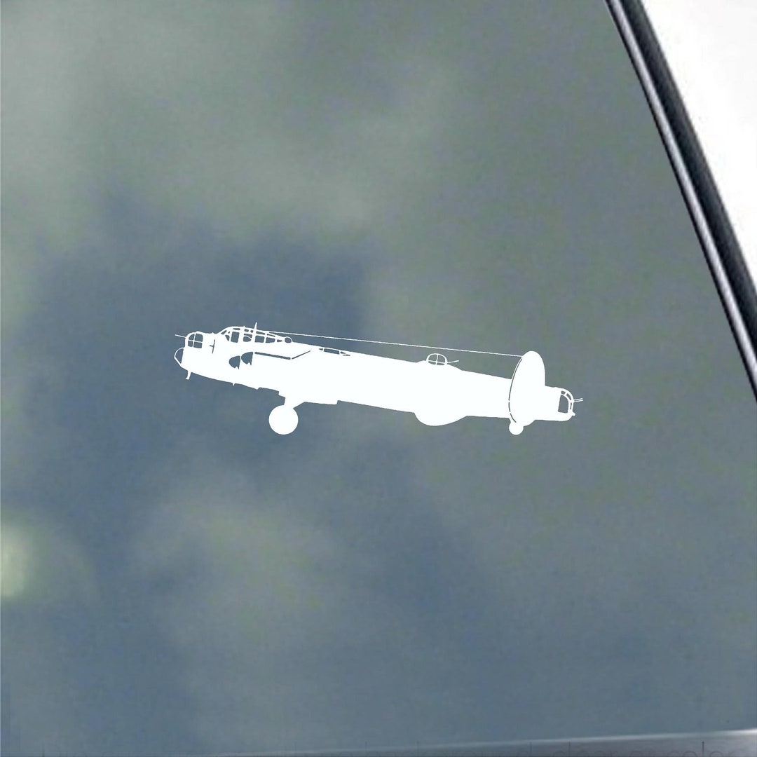 Lancaster Bomber Side View Vinyl Sticker Decal by KLO Graphics Avro ...