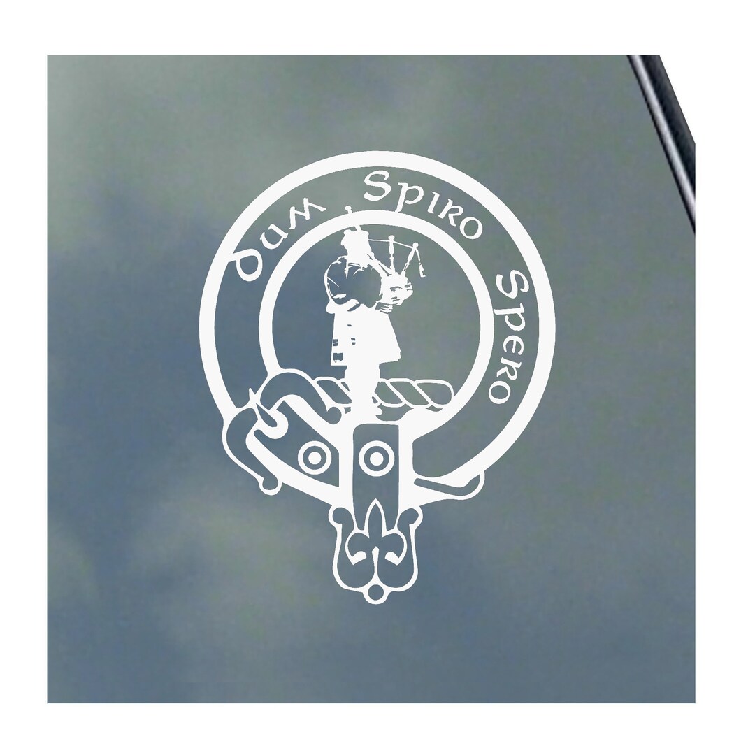 Maclennan CLAN Crest Vinyl Sticker Truck Car Computer Scottish Tartan ...