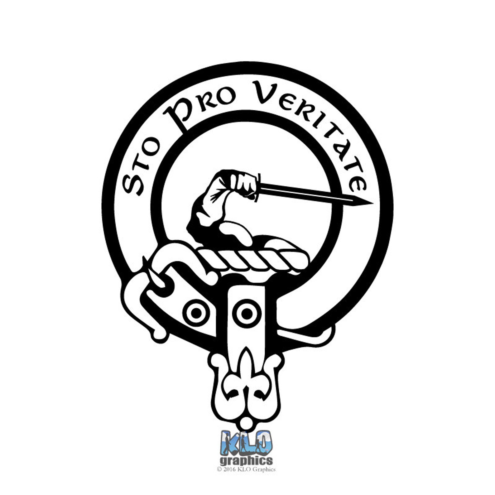 GUTHRIE CLAN CREST vinyl sticker Truck Car Window Laptop | Etsy