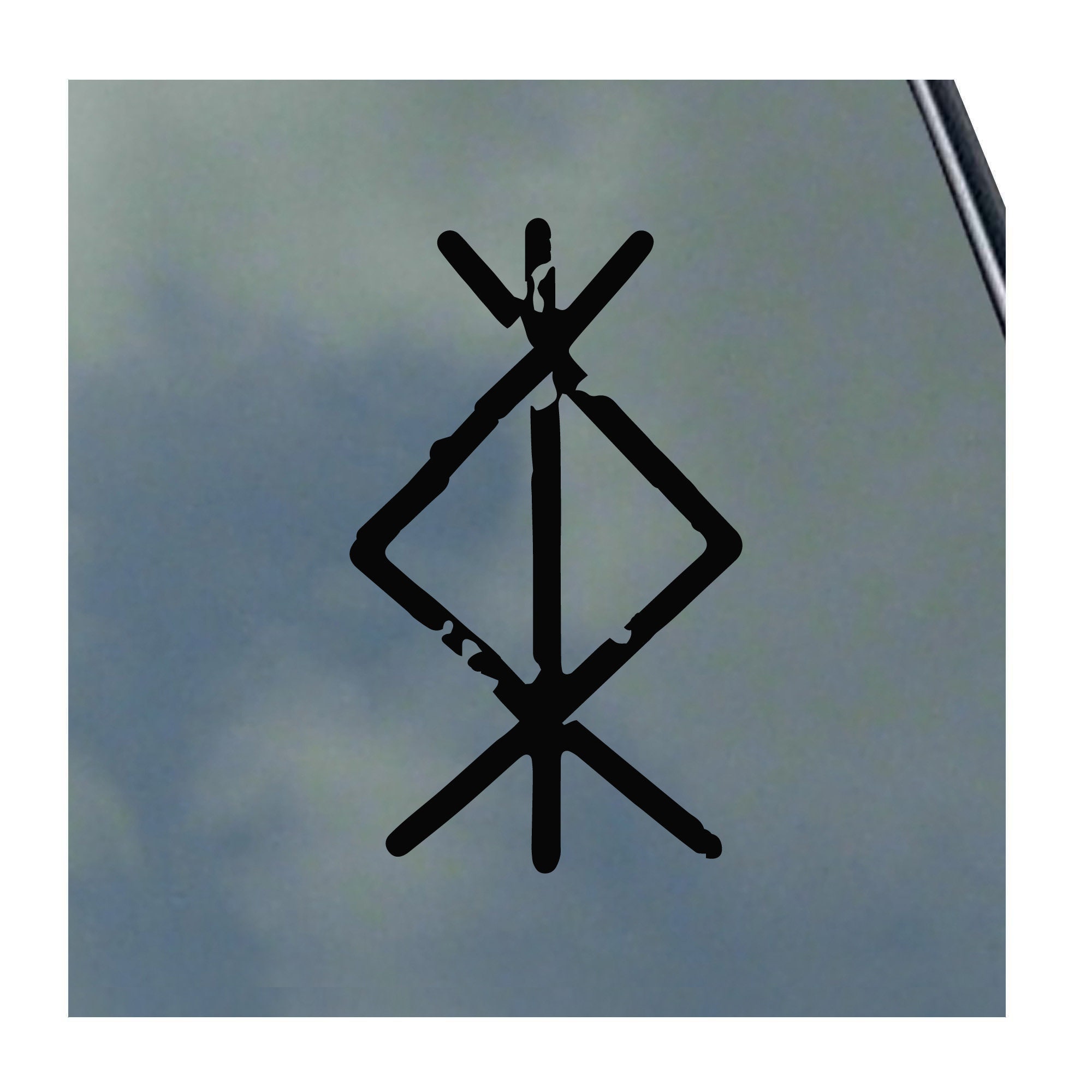 PROTECTION RUNE Vinyl Sticker Decal Asatru Odin Thor Gods Pagan Norse ...