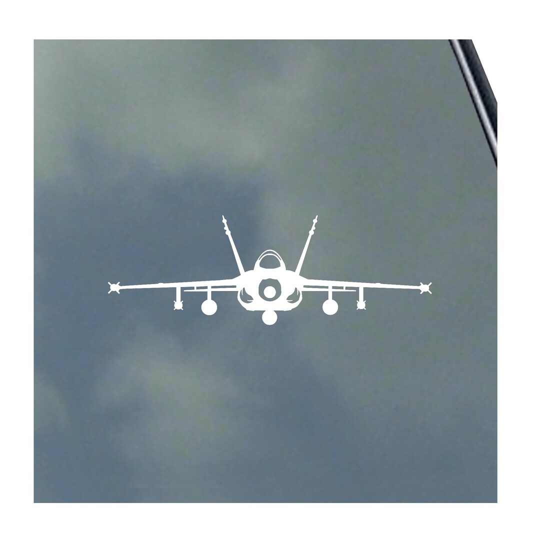 CF-18 Hornet Pilot Front Vinyl Sticker Decal Canadian Air Force Gulf ...