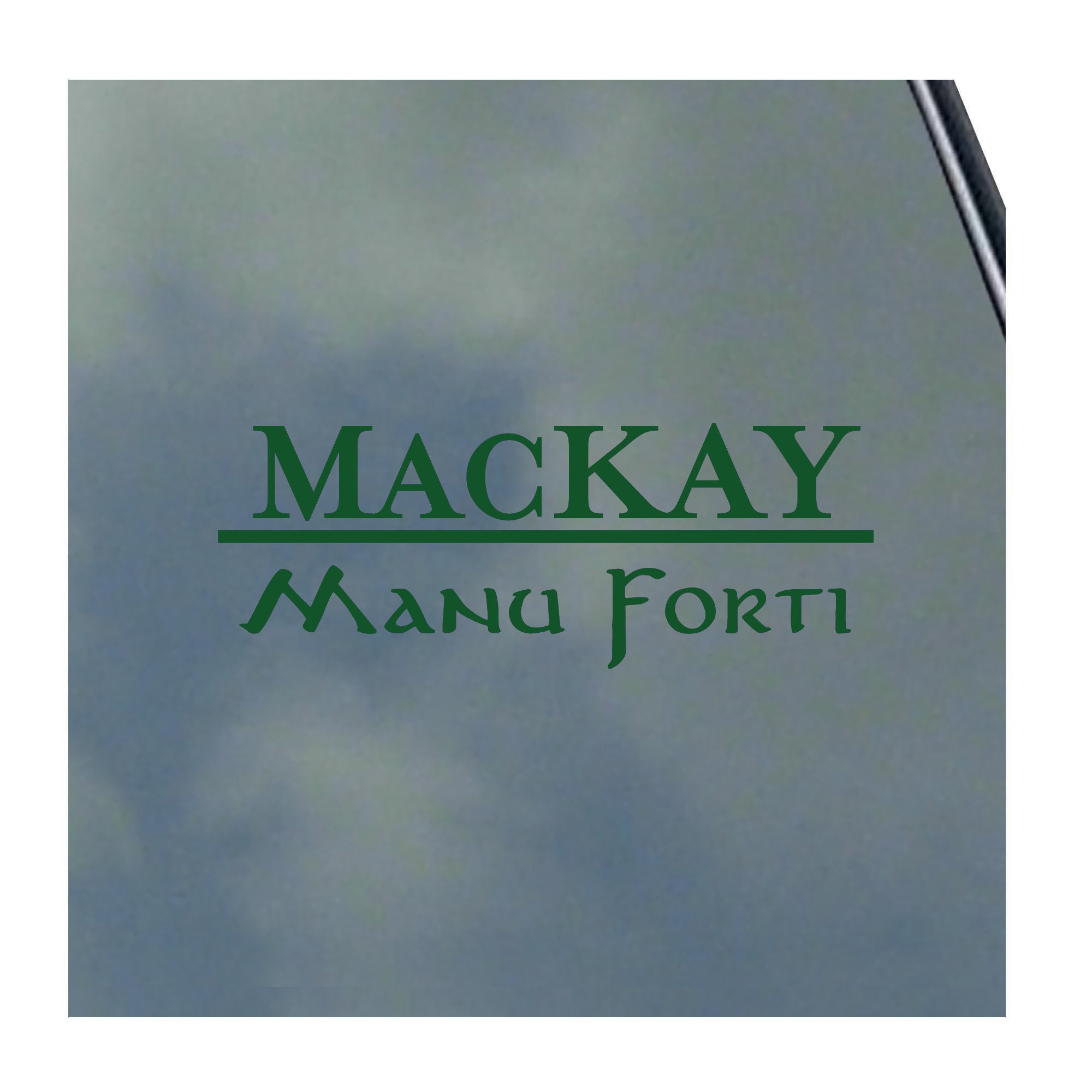 MACKAY CLAN CREST Line Vinyl Sticker Decal Truck Car Computer - Etsy UK