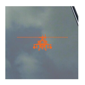 AH-64A Apache Pilot Front Vinyl Sticker Decal Crew Army Longbow ...
