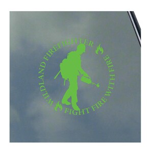 WILDLAND FIREFIGHTER Vinyl Sticker Decal Proud Fireman Wildfire ...