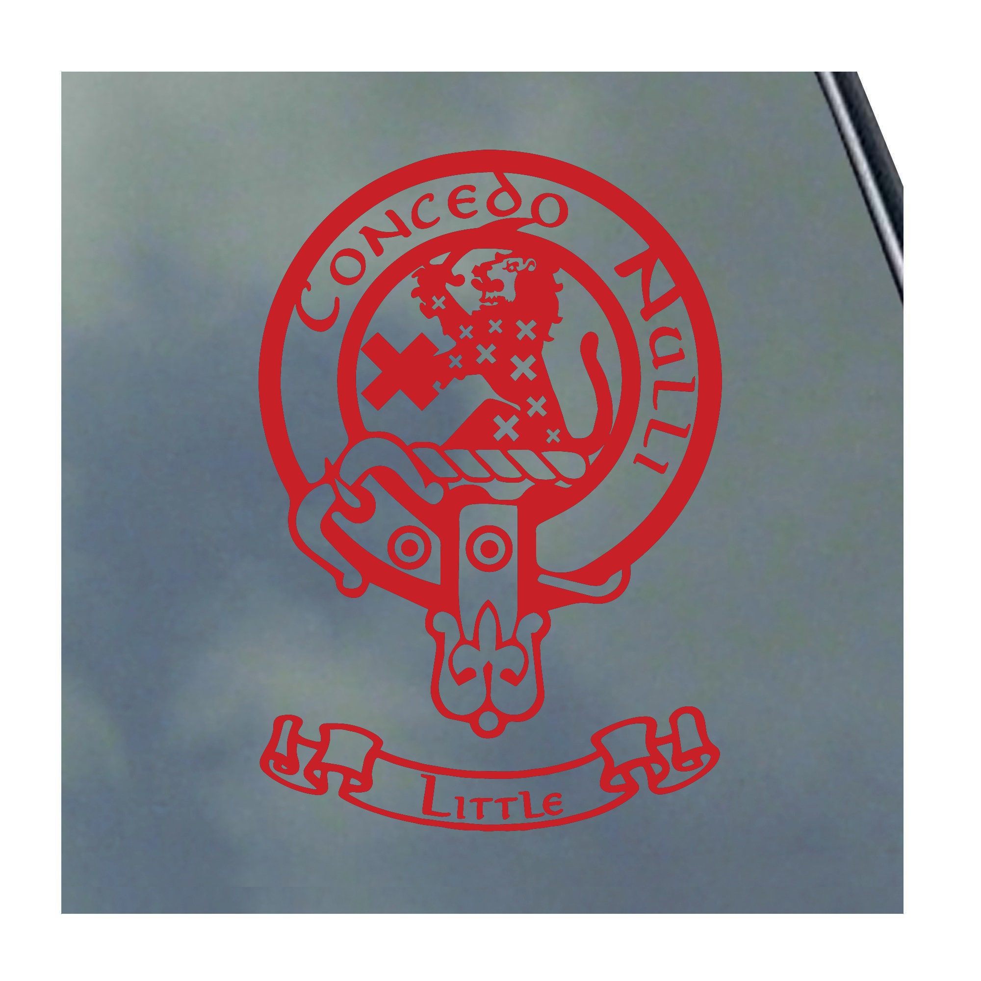 LITTLE CLAN CREST Vinyl Sticker Truck Car Window Laptop Computer ...