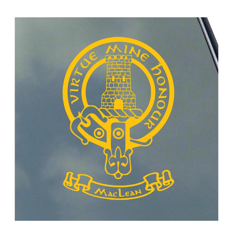 MACLEAN CLAN CREST Vinyl Sticker Truck Car Computer Scottish - Etsy