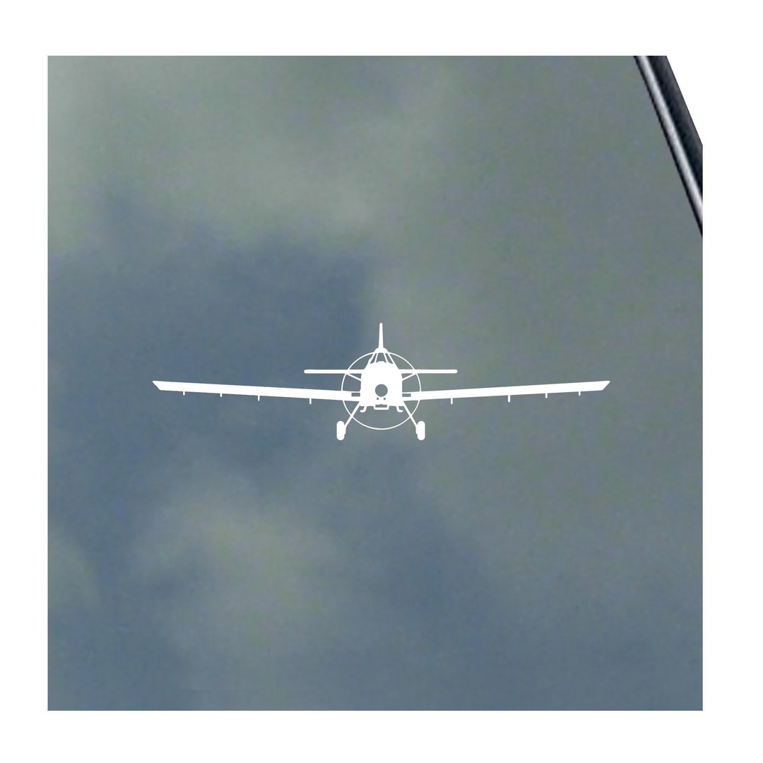 AT-602 Pilot Front View Vinyl Sticker Decal Agricultural Aircraft ...