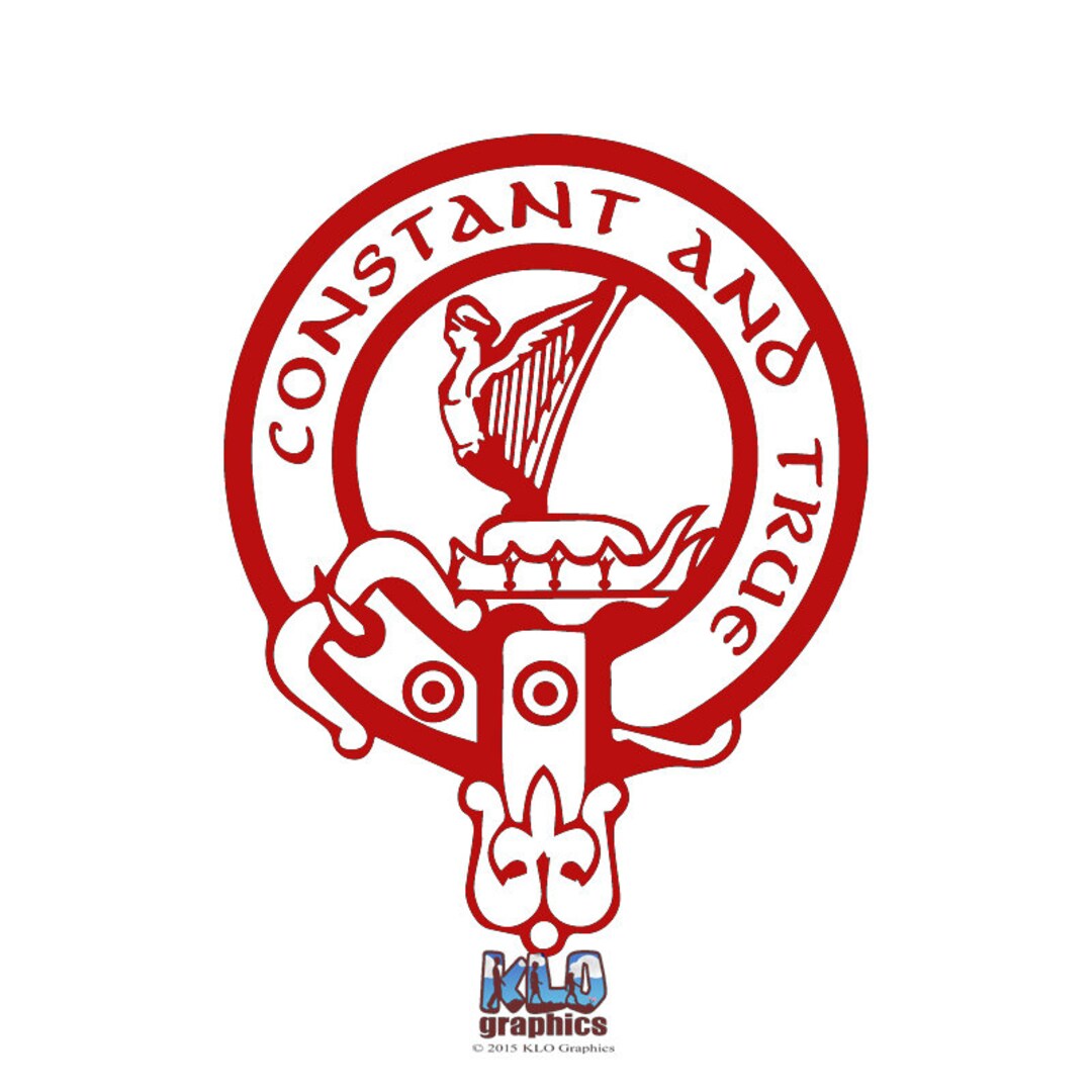 ROSE CLAN CREST Vinyl Sticker Truck Car Window Laptop Computer Scottish ...