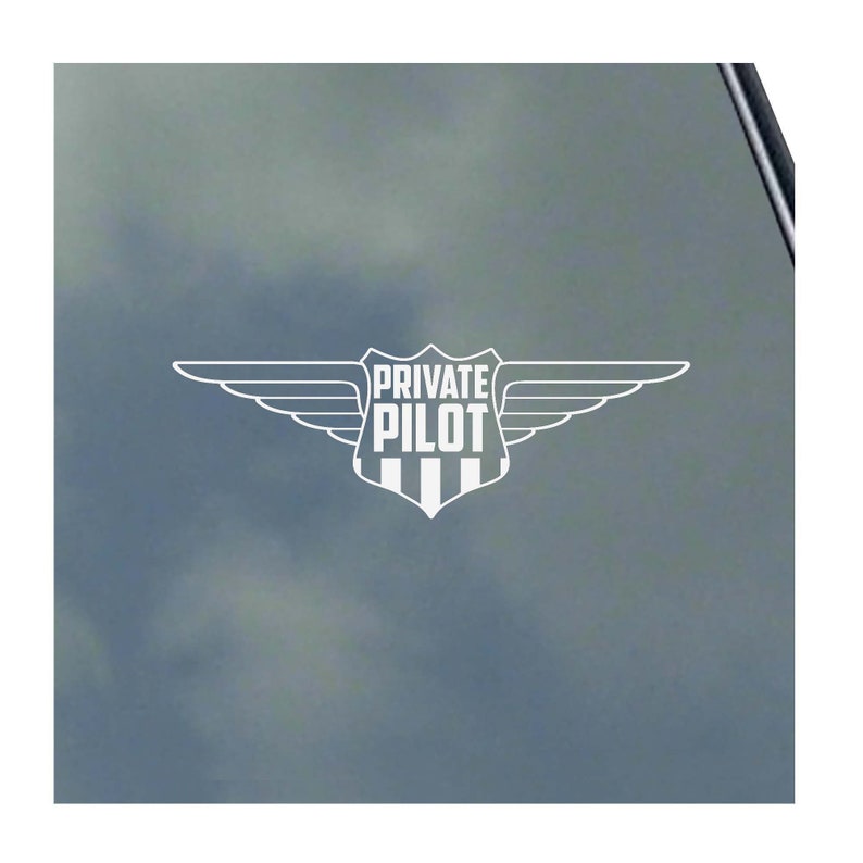 Private Pilot Wings Vinyl Sticker Decal Bush PPL License CFI Instructor ...