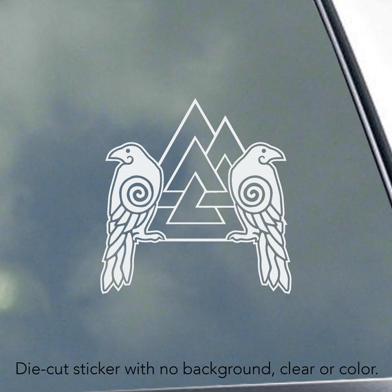HUGINN and MUNINN ASATRU Vinyl Sticker Decal Asatru Norse Thor - Etsy
