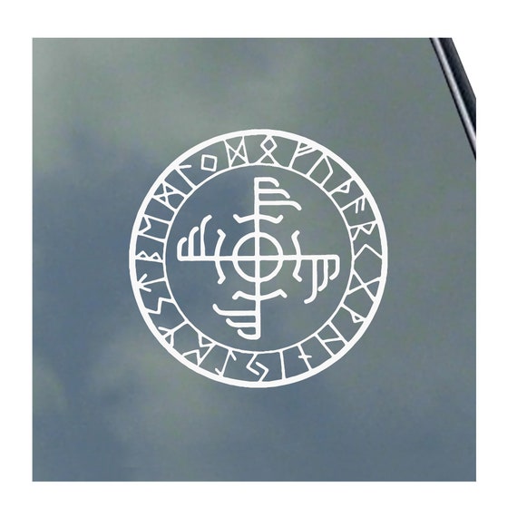 GINFAXI With Runic Circle LUCK SYMBOL Vinyl Sticker Decal | Etsy