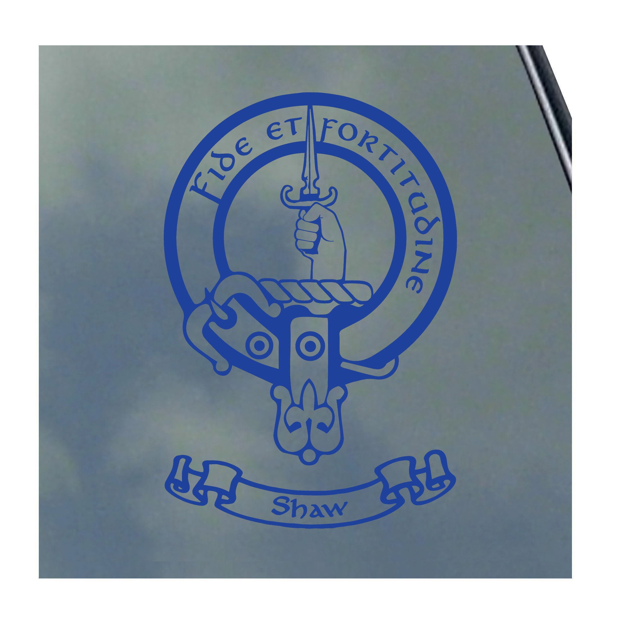 SHAW CLAN CREST vinyl sticker decal Truck Car Computer | Etsy