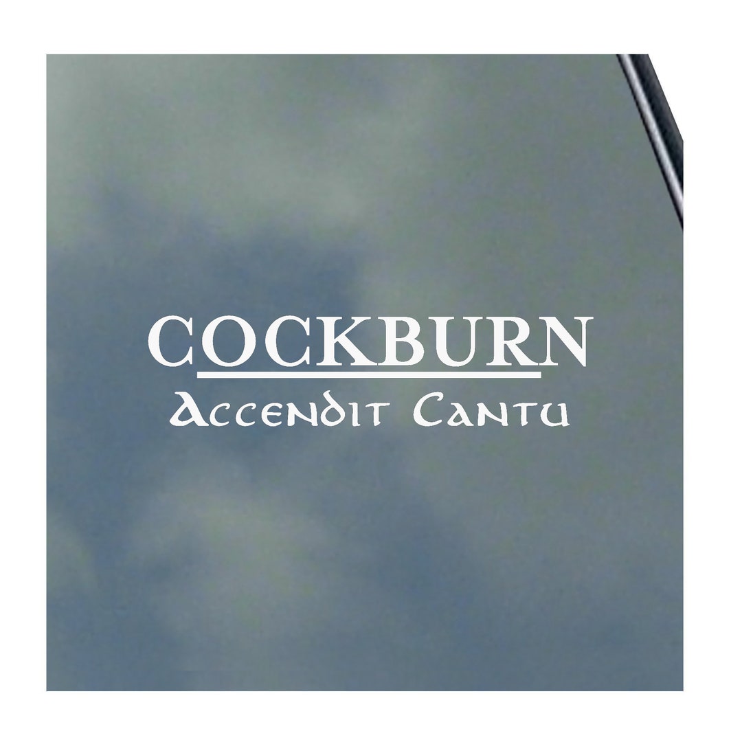COCKBURN CLAN CREST Line Vinyl Sticker Decal Truck Car Computer ...