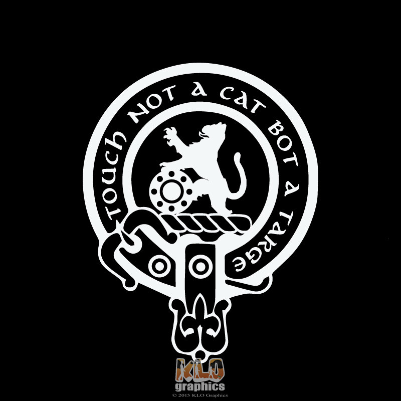 MACBAIN CLAN CREST vinyl sticker Truck Car Computer Scottish | Etsy