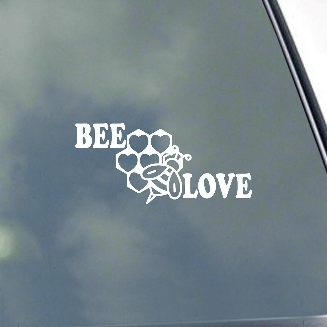 Bee Love Vinyl Sticker Decal Beekeeper Honeybee Save the Bees ...