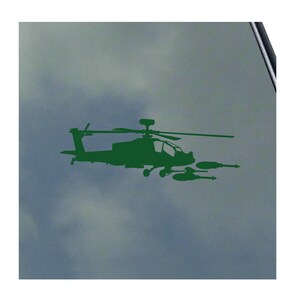 AH-64D Apache Longbow Pilot Attacking Vinyl Sticker Decal Crew Army ...