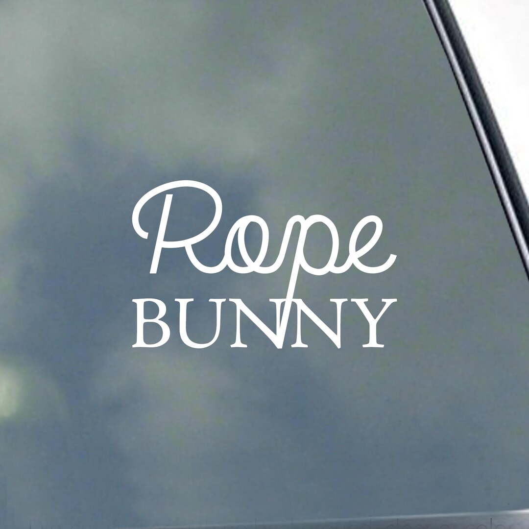 Rope Bunny Vinyl Sticker Decal S&M Kinky Love Master Submissive Safe ...