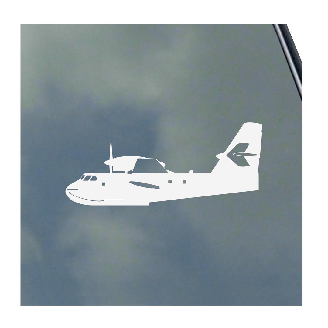 CL-415 Super Scooper Side View Vinyl Sticker Decal Proud Aerial ...