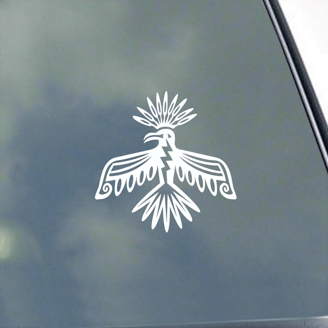THUNDERBIRD Tribal Crest Vinyl Sticker Decal Native American Legendary ...