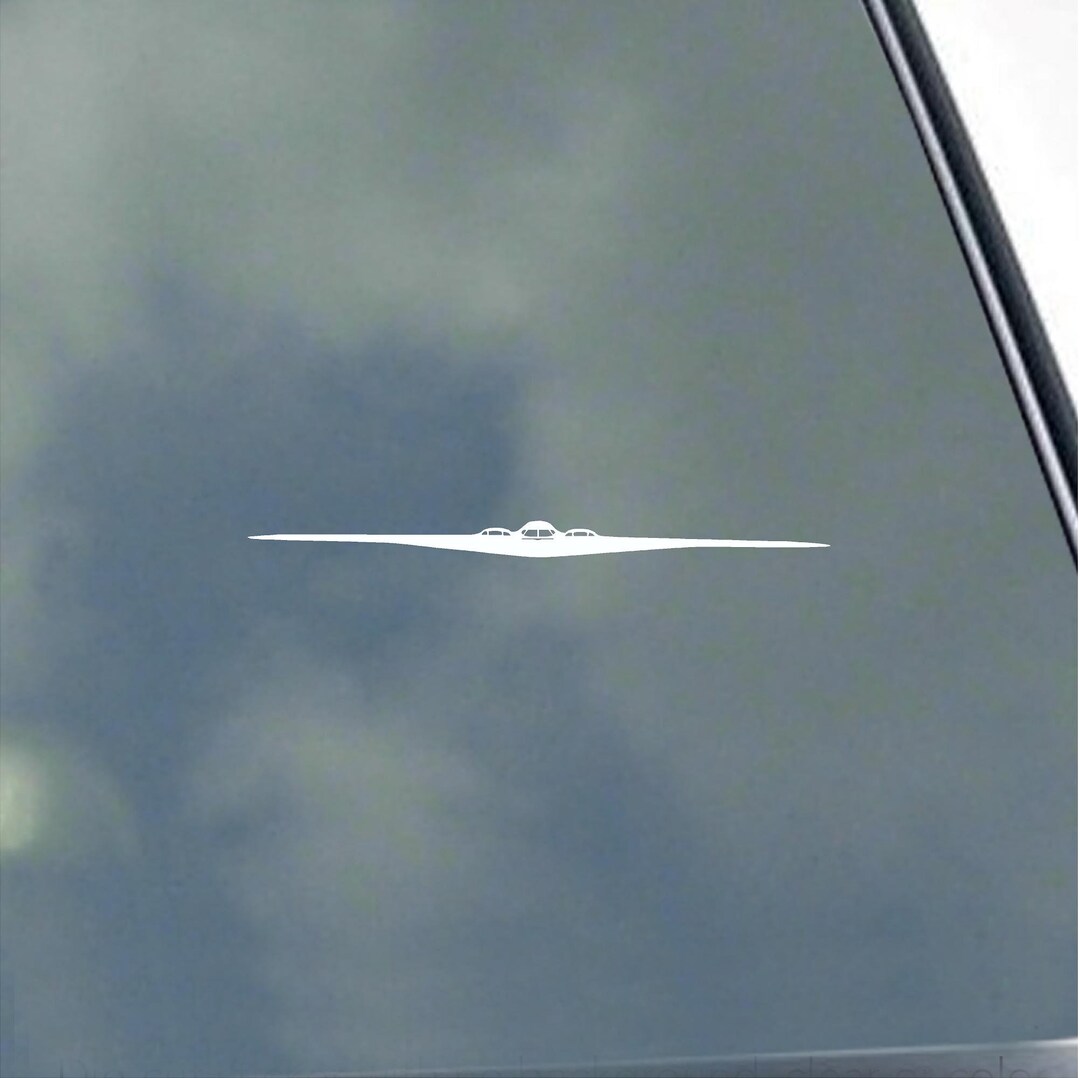 B-2 Spirit Front View Vinyl Sticker Decal Air Force Stealth Bomber Crew ...