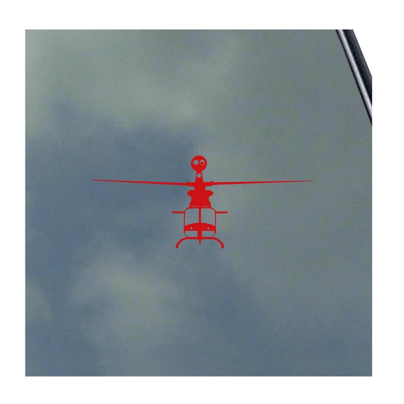OH-58D KIOWA Pilot Front View Vinyl Sticker Decal Army Observation ...