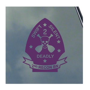 2nd RECON BATTALION Vinyl Sticker Decal USMC Marines - Etsy