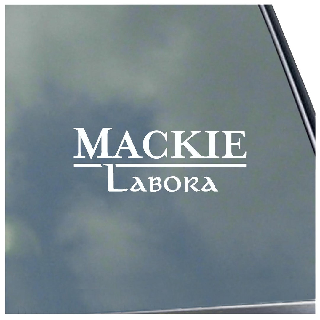 MACKIE CLAN CREST Line Vinyl Sticker Decal Truck Car Computer Scottish ...