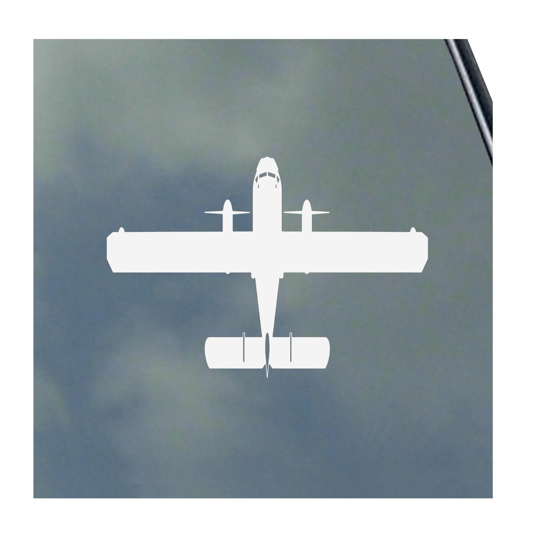 CL-415 Super Scooper Top View Vinyl Sticker Decal Proud Aerial ...