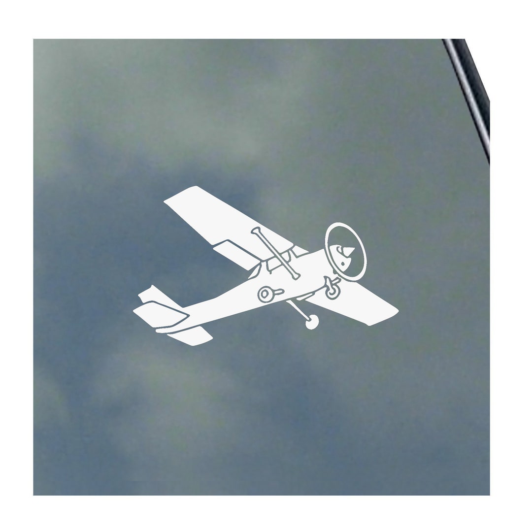 Cessna 152 Pilot in Flight Vinyl Sticker Decal American Aircraft ...