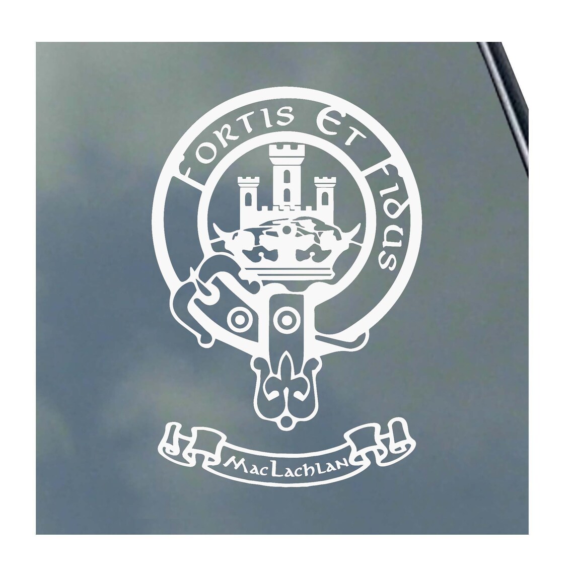 Maclachlan CLAN CREST Vinyl Sticker Truck Car Computer Scottish Tartan ...