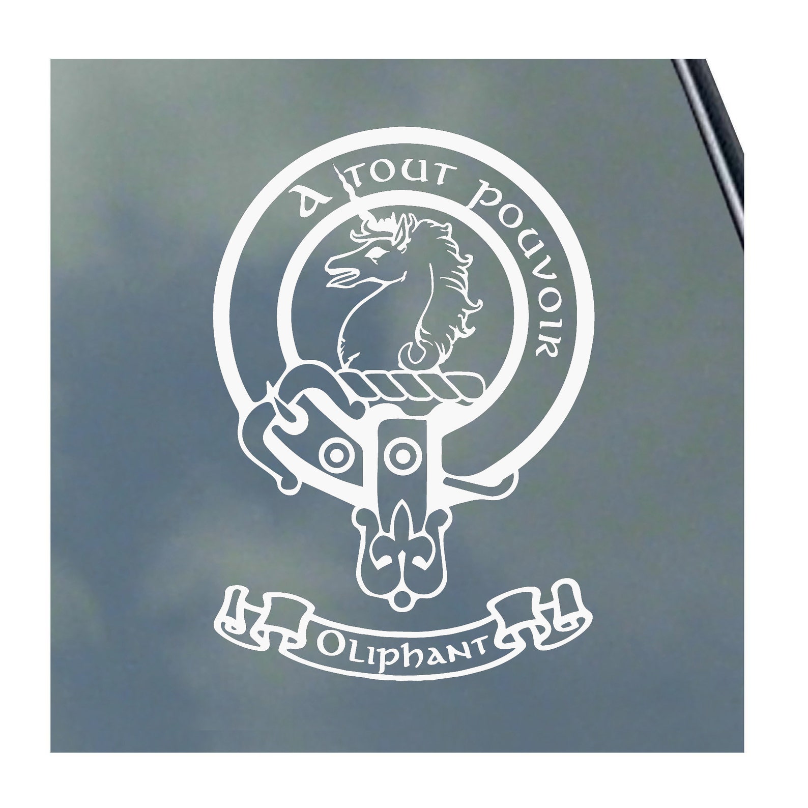 OLIPHANT CLAN CREST vinyl sticker Truck Car Computer Scottish | Etsy
