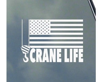 Crane Operator Car Decal - Etsy