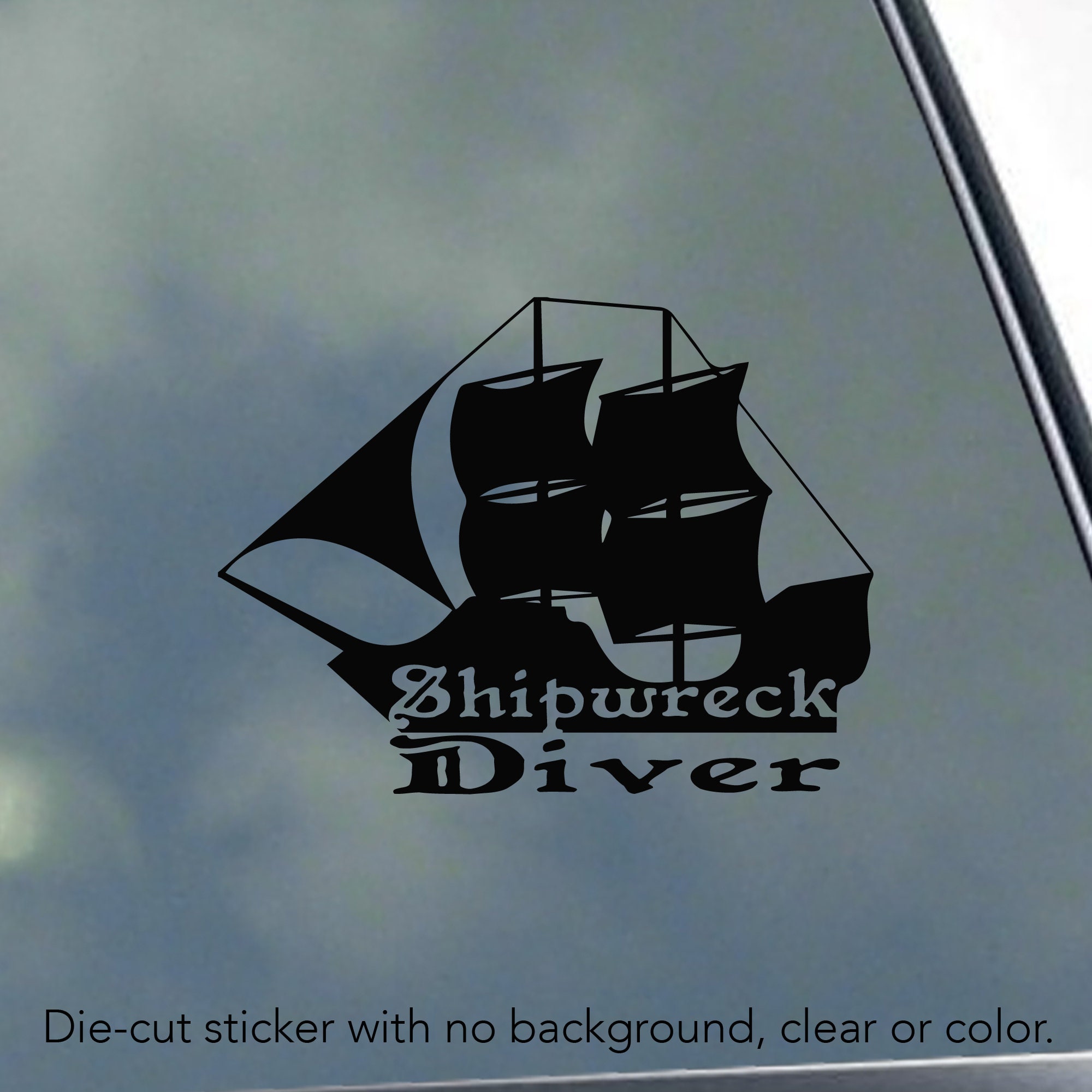 SHIPWRECK DIVER Decal Sticker Hunt Hunter Wreck Dive Diving - Etsy 日本