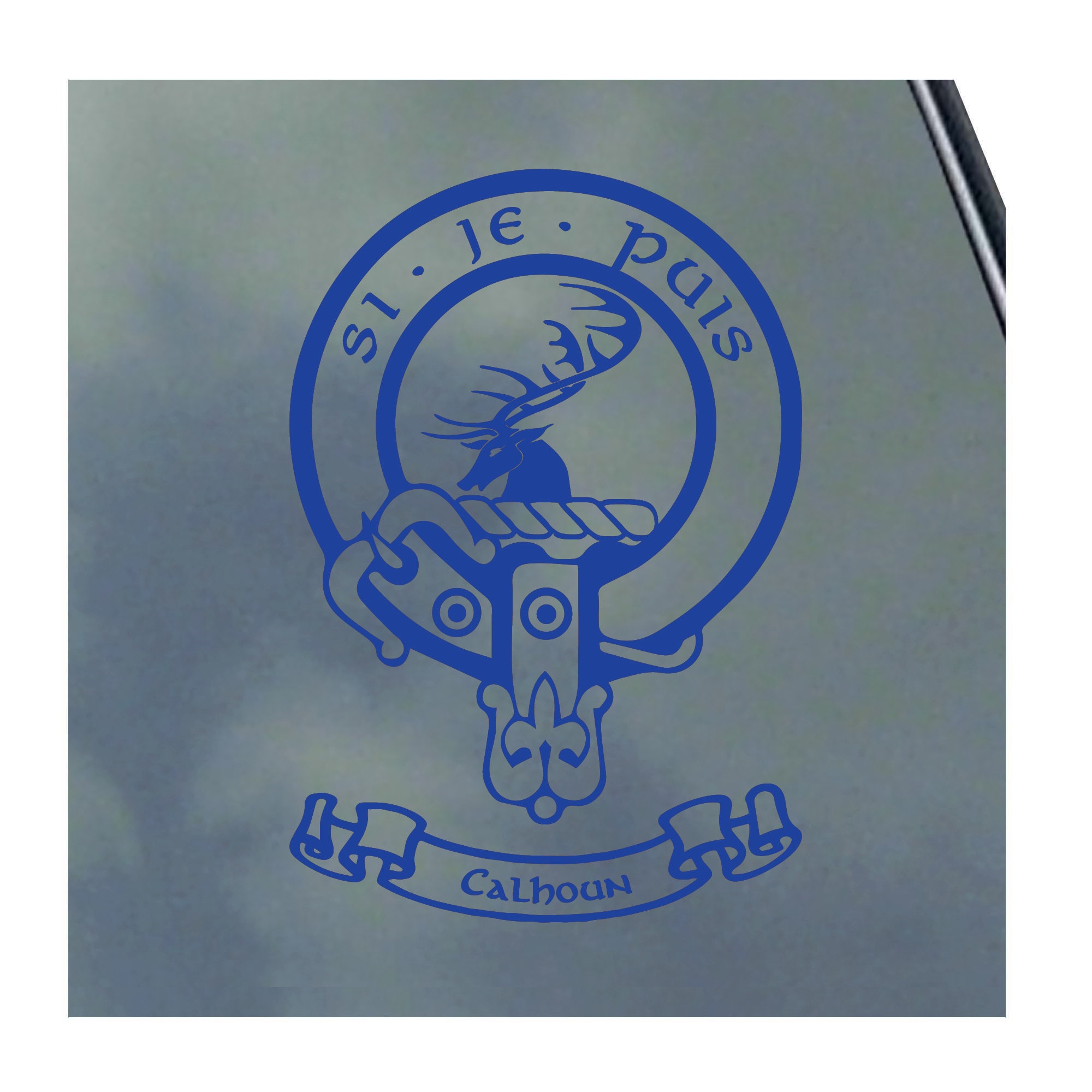 CALHOUN CLAN CREST vinyl sticker Truck Car Computer Scottish | Etsy