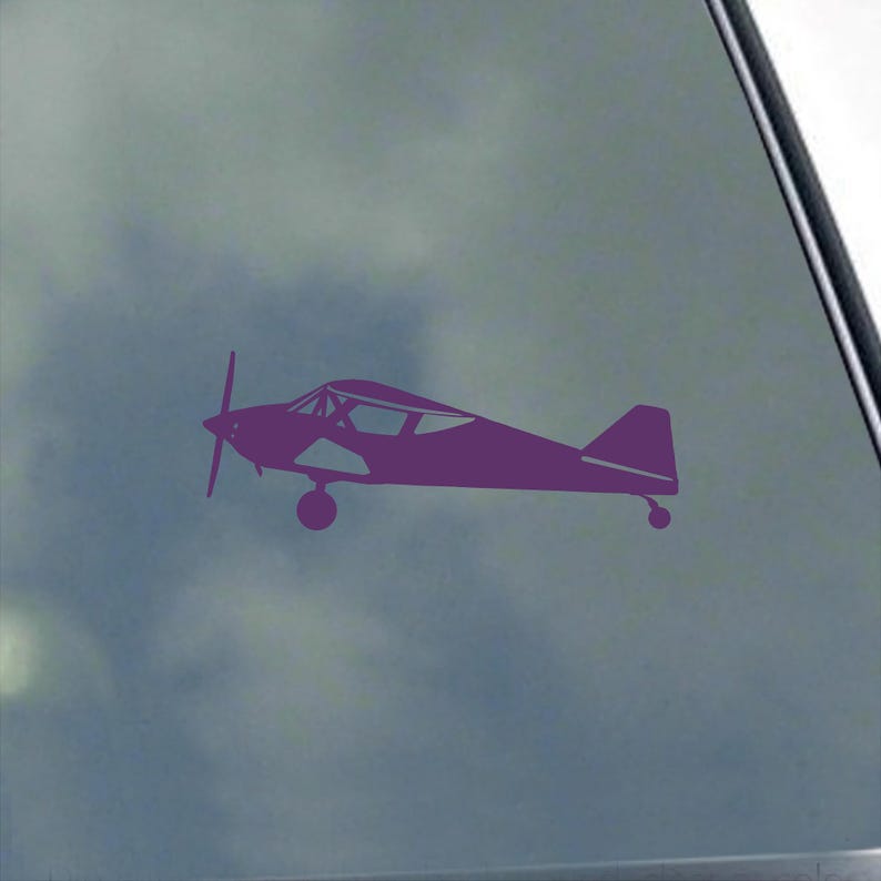 Bushcat Pilot Side View Vinyl Sticker Decal Bush Flying Agriculture ...