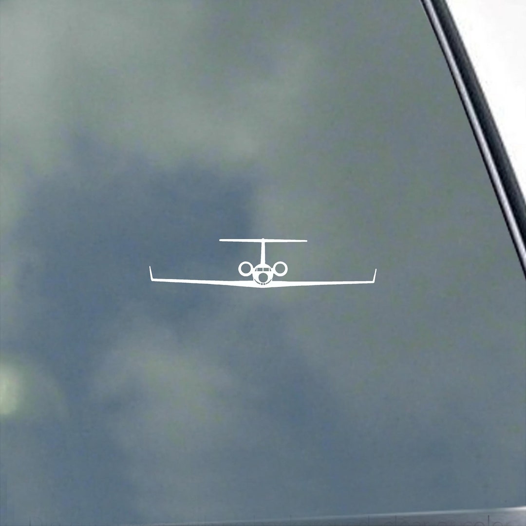 GV Pilot Front View Vinyl Sticker Decal by KLO Graphics Business Jet ...