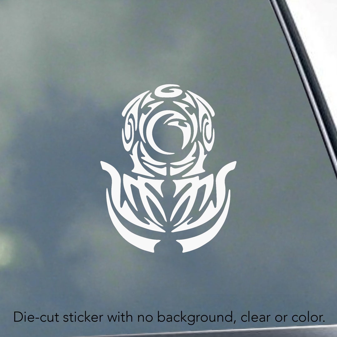 DEEP SEA DIVER Tribal Vinyl Sticker / Decal Ocean Scuba Dive Ocean ...