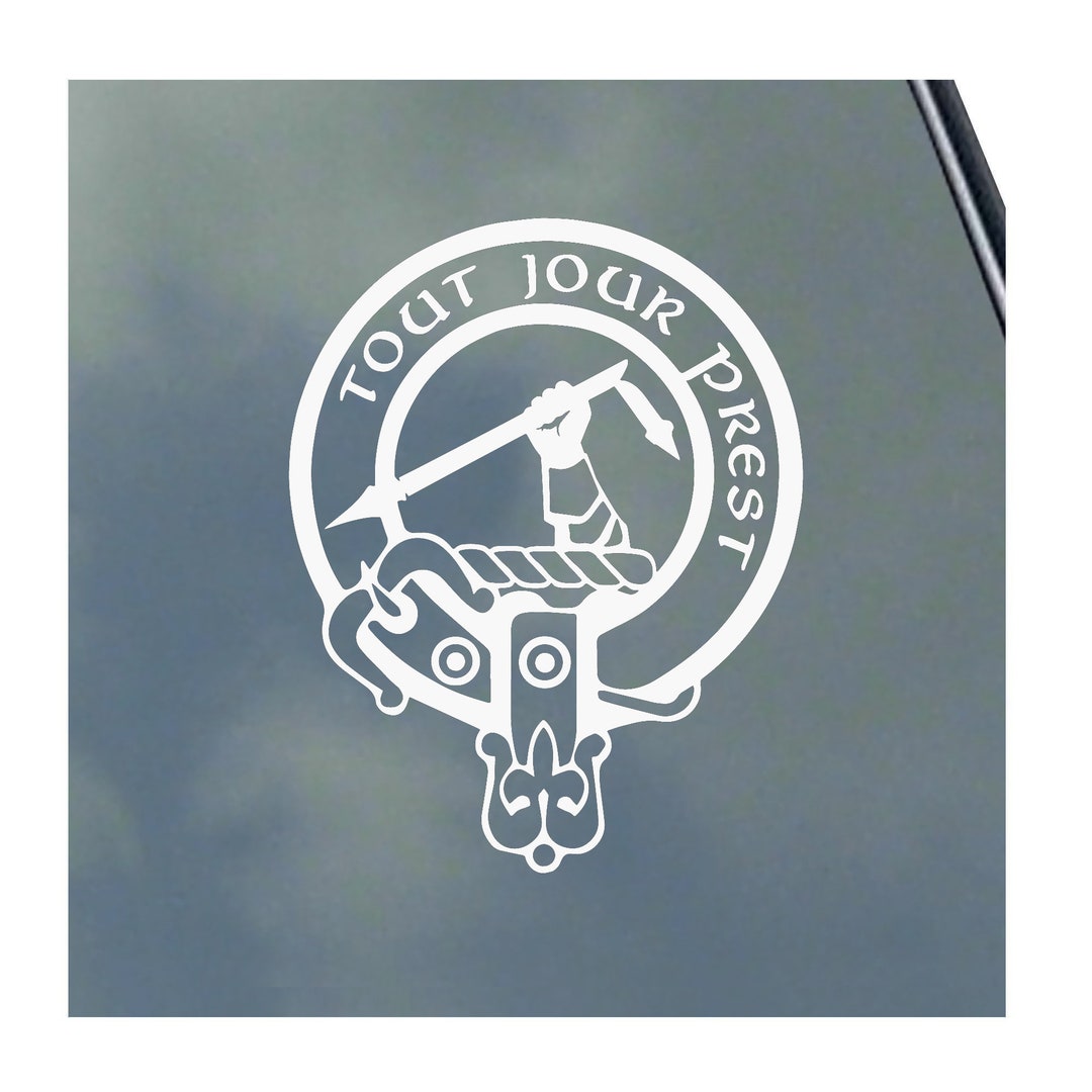 CARMICHAEL CLAN CREST Vinyl Sticker Truck Car Window Laptop Computer ...
