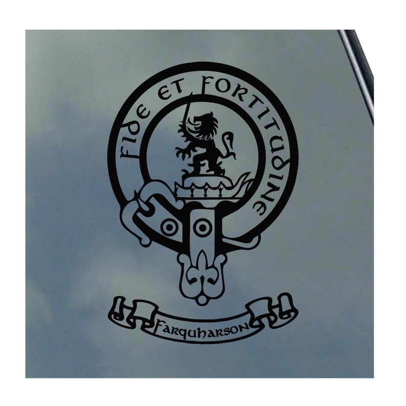 FARQUHARSON CLAN CREST Vinyl Sticker Truck Car Computer Scottish - Etsy