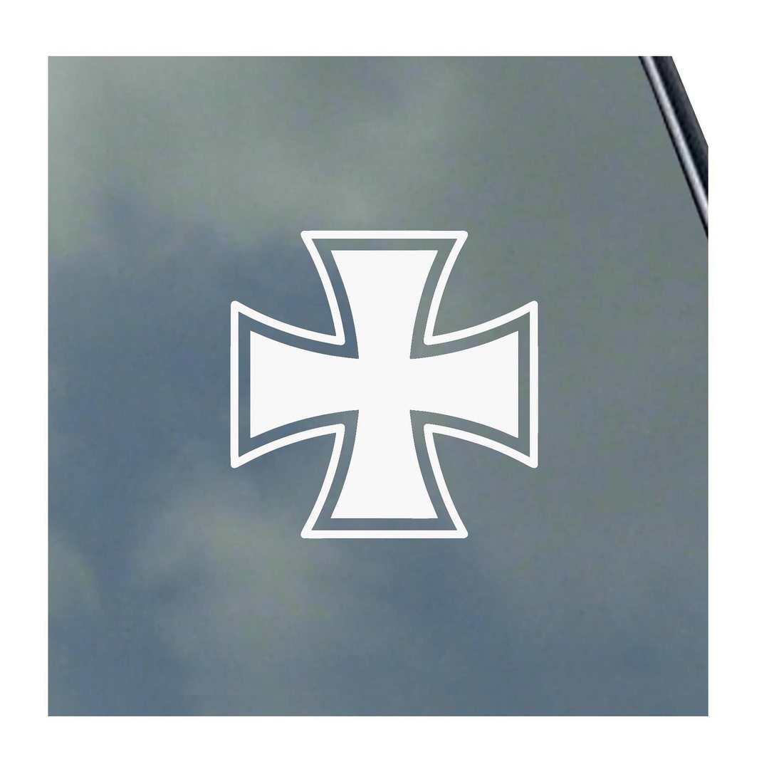 IRON CROSS Vinyl Sticker Decal German Motorcycle Club WWII Veteran - Etsy