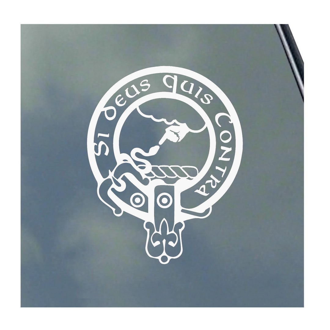 HUTTON CLAN CREST Vinyl Sticker Truck Car Computer Scottish - Etsy
