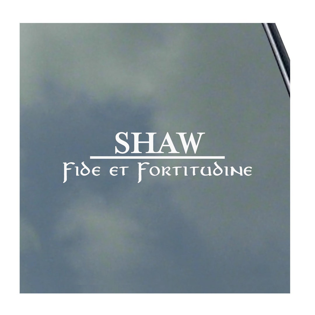 SHAW CLAN CREST Line Vinyl Sticker Decal Truck Car Computer Scottish - Etsy