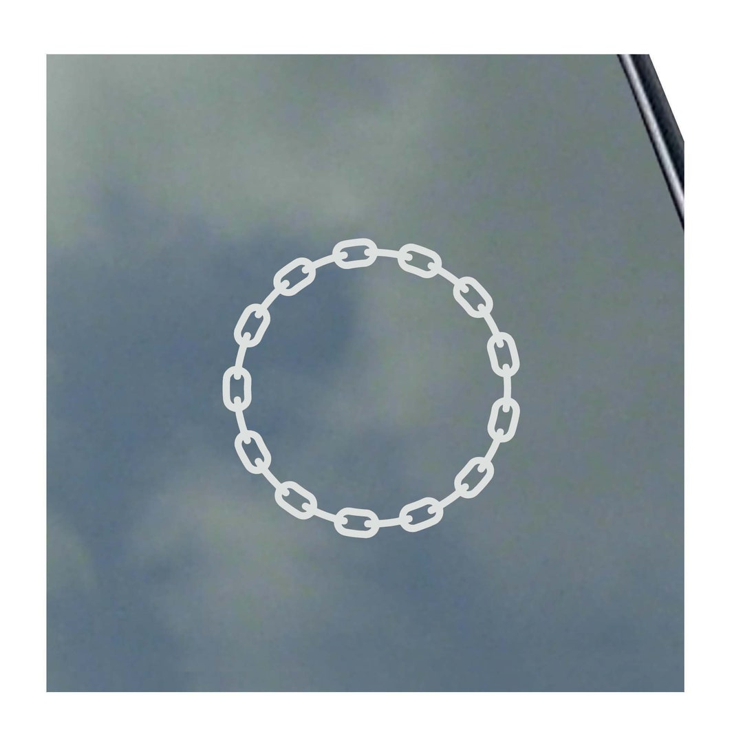 Collar Chain Circle Vinyl Sticker Decal S&M Kinky Love Master ...