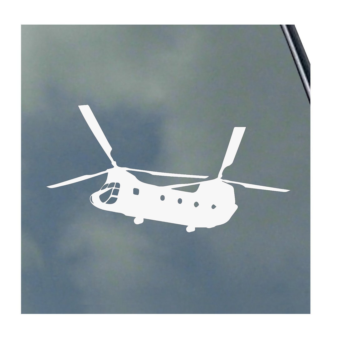 CH-47 Chinook Pilot in Flight Vinyl Sticker Decal Army Veteran Vietnam ...