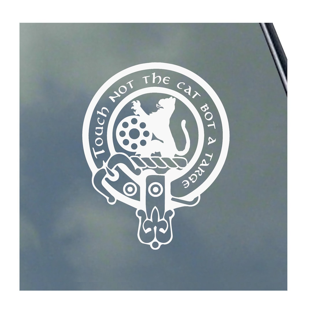 Macbean CLAN CREST Vinyl Sticker Truck Car Computer Scottish ...