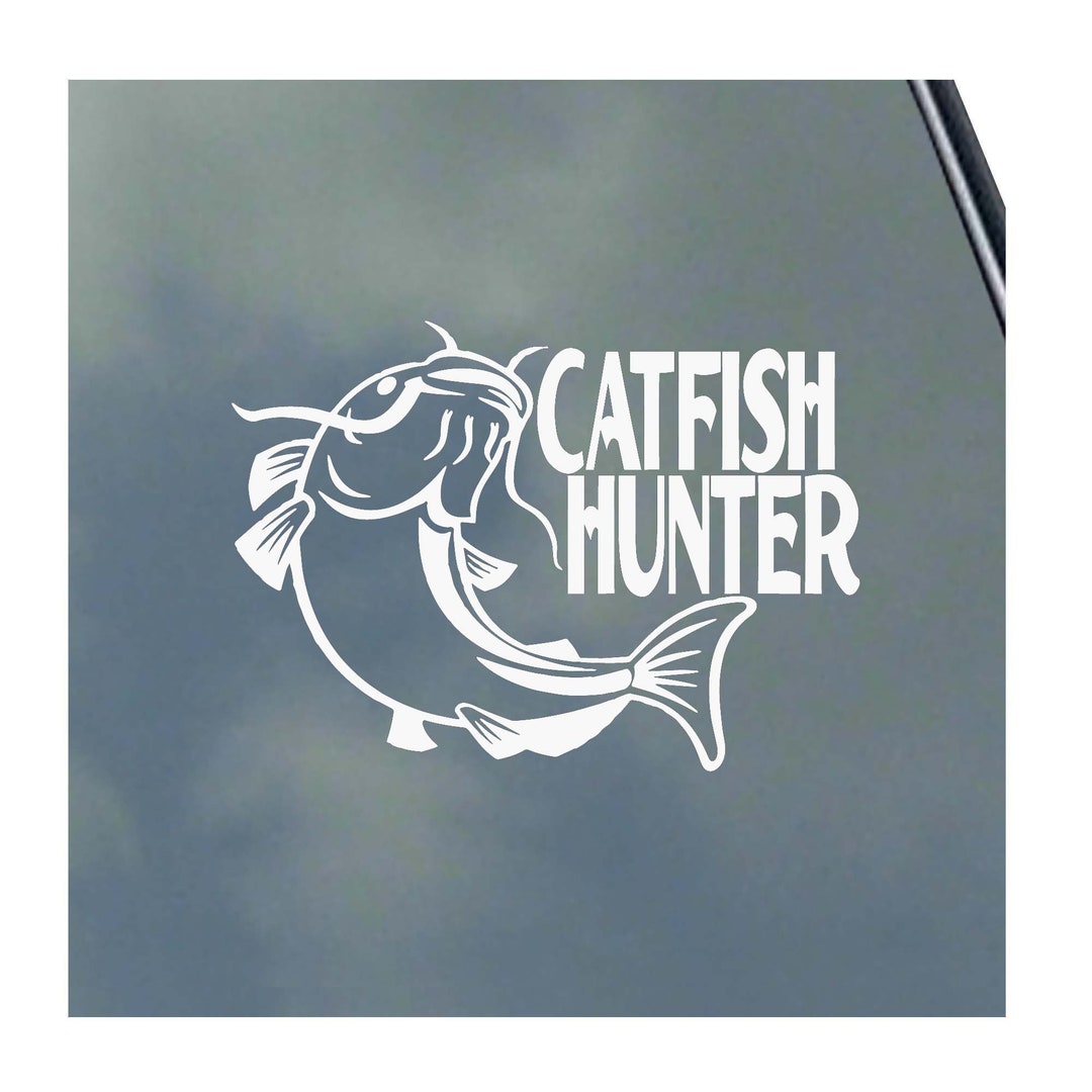 Catfish Hunter Vinyl Sticker Sportsman Fishing Noodling Noodle Hook ...